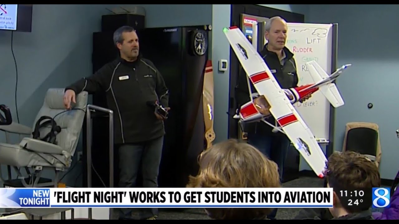WOOD TV reporter Byron Tollefson visits Flight Night - YouTube