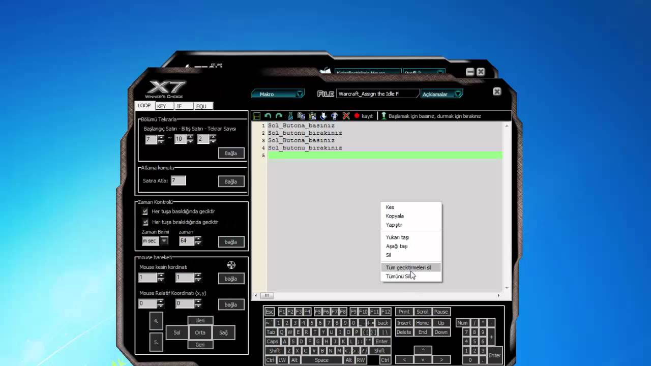 A4Tech x7 Mause :Vurma(Click) Macro [Sesli Anlatım] 720pHD - YouTube