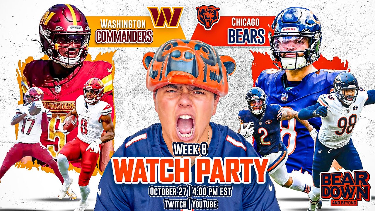 Commanders vs. Bears Watch Party🏈 - YouTube