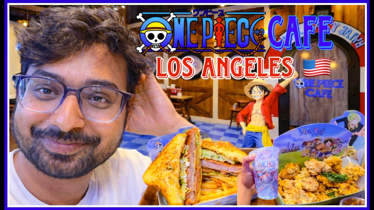 FAMOUS ONE PIECE ANIME CAFE in Los Angeles |USA Daily Vlog #56 - YouTube
