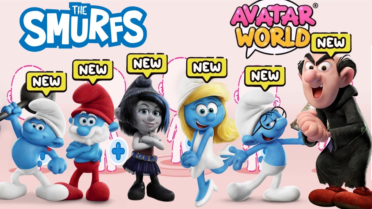 💙 Smurfs in Avatar World 💙 | Papa Smurf, Smurfette, Brainy, Hefty ...