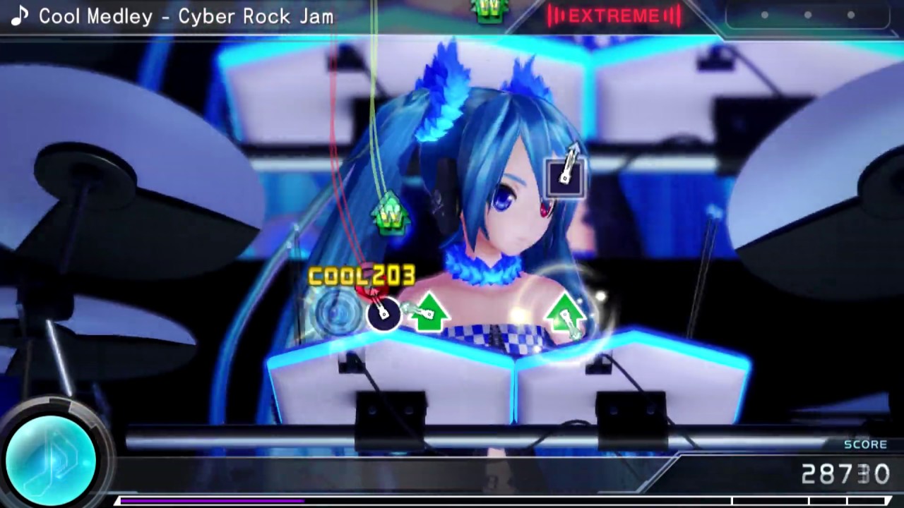 Project Diva X HD [9★/Free Play] Cool Medley - Cyber Rock Jam [EXTREME ...