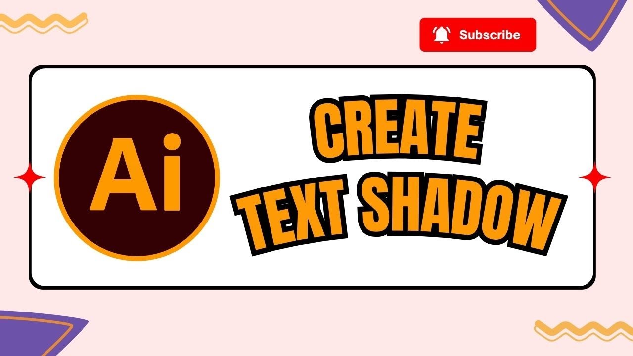 How to Add Shadow to Text in Adobe Illustrator - YouTube