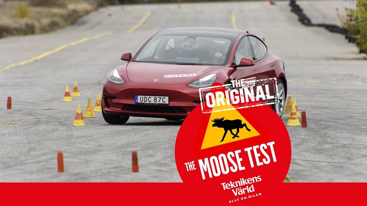 Moose test of the week: Tesla Model 3 Standard Range - YouTube