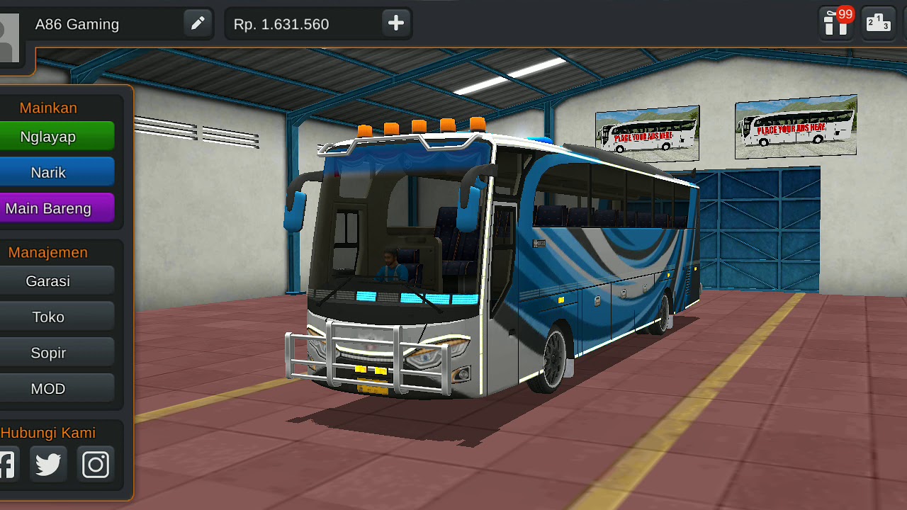 Game android terbaik Bus simulator ID indonesia - YouTube