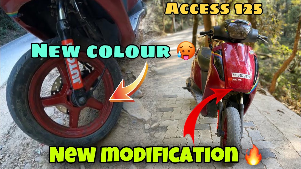 NEW MODIFICATIONS 🔥 || MODIFIED ACCESS 125 😍 || STUNTMACHINE || AsHu46 ...