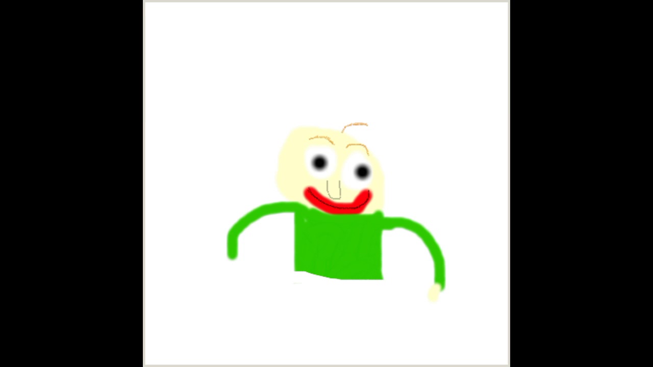 drawing Baldi from baldi's Basics in education and learning - YouTube