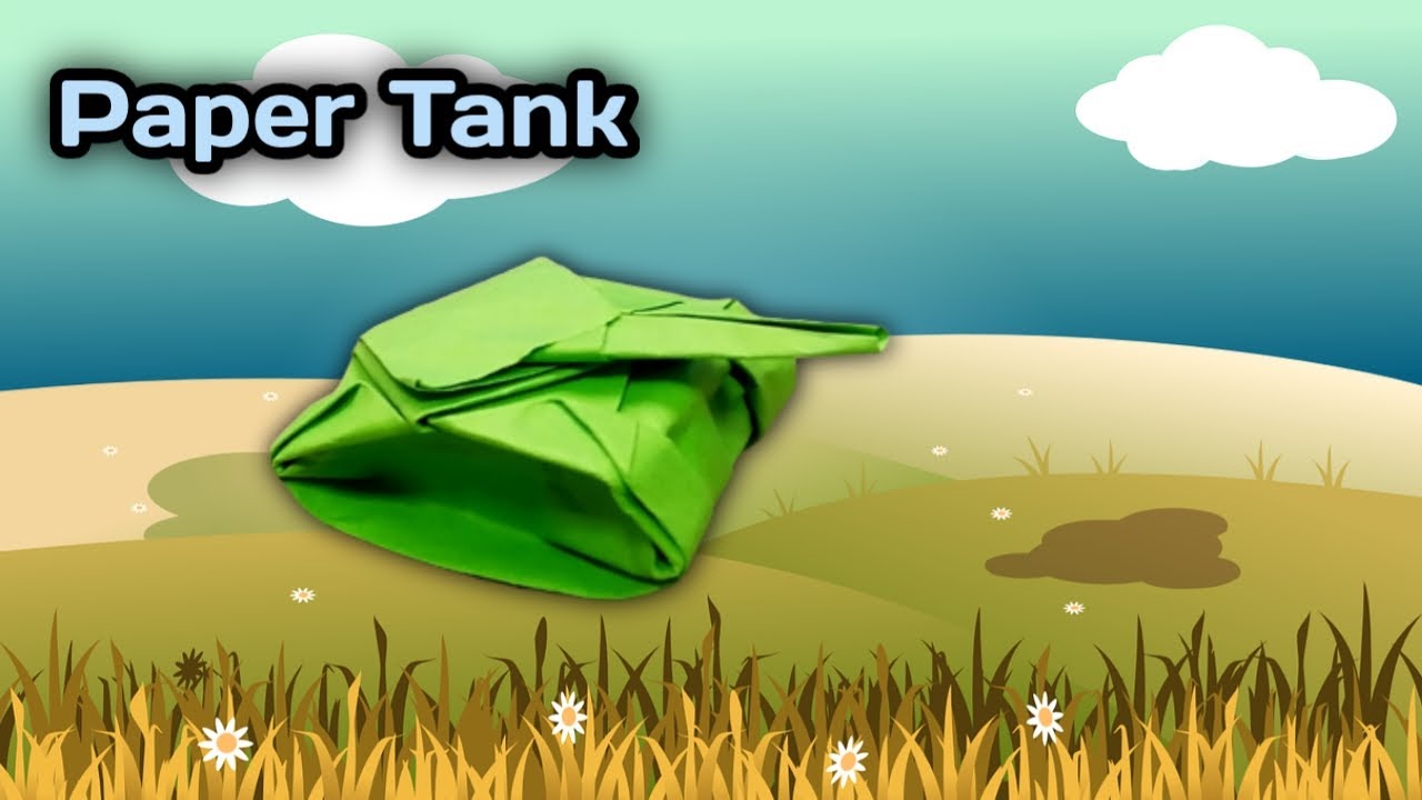 How to Make a Paper Tank, Easy Paper Tank - YouTube