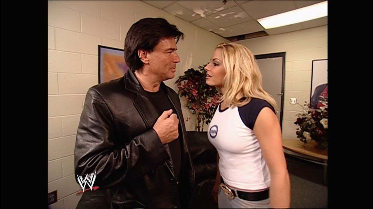 Eric Bischoff Vs. Trish Stratus | RAW Apr 28, 2003 - YouTube