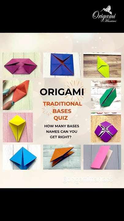 Traditional Origami Bases Quiz #origamimaniacs #origami #origamiart # ...