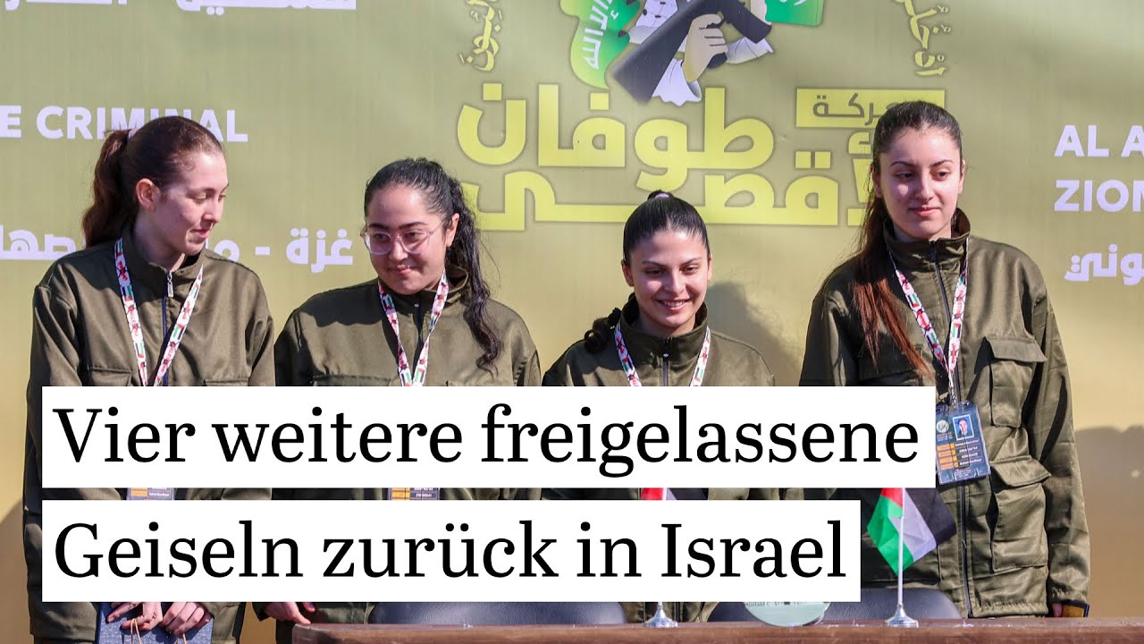 Hamas übergab Soldatinnen an Rotes Kreuz: Vier weitere freigelassene ...