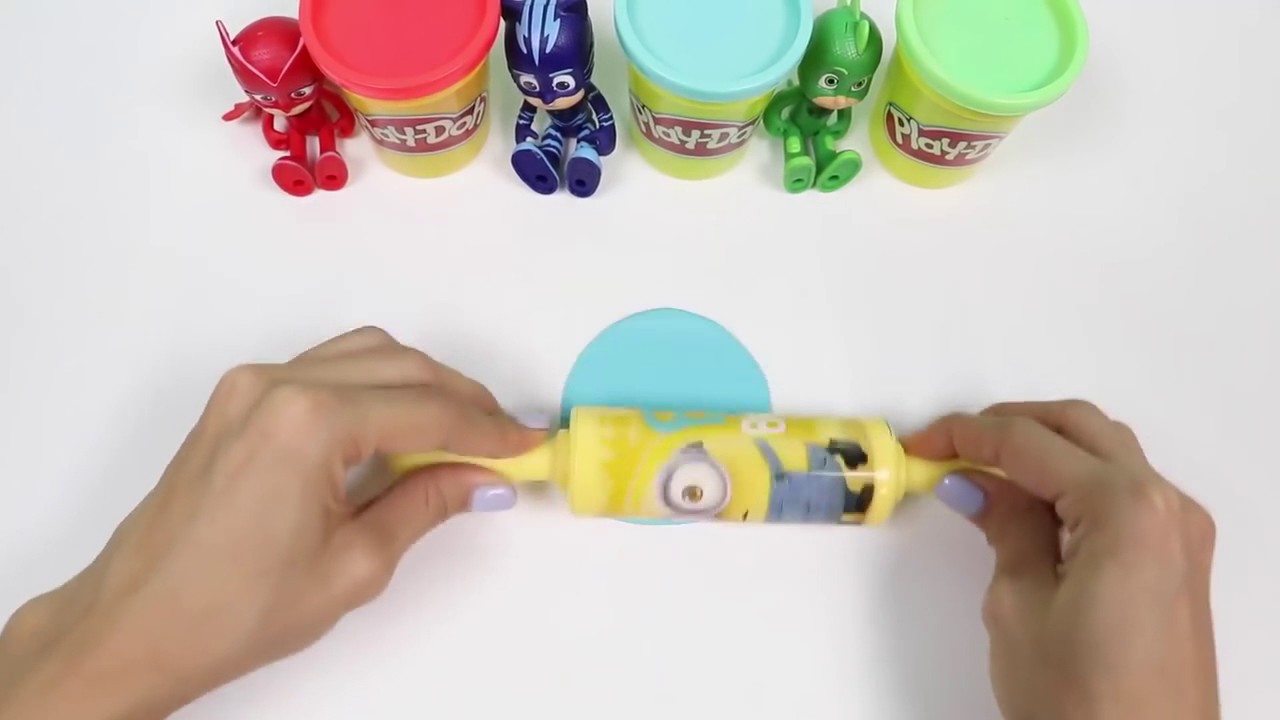 DIY How to Make PJ MASKS Play Doh Popsicles Fun and Easy Play Dough ...