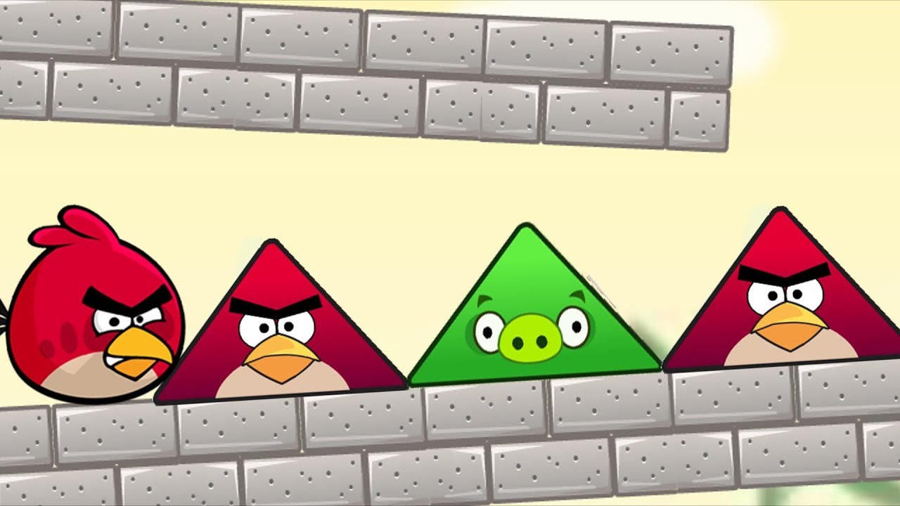 Angry Birds Piggies Out - KICK TRIANGLE PIGS RESCUE GREEN BIRDS!! - YouTube