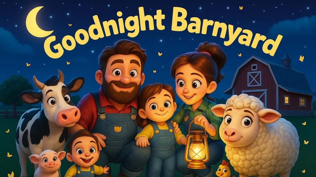 Goodnight Barnyard | Goodnight Barnyard Nursery Rhyme | Relaxing Kids ...