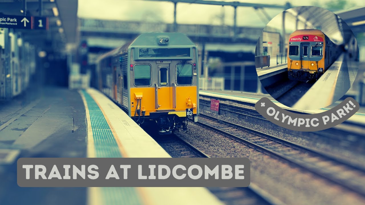 Sydney Trains Mania- Trains at Lidcombe/ Olympic Park - YouTube