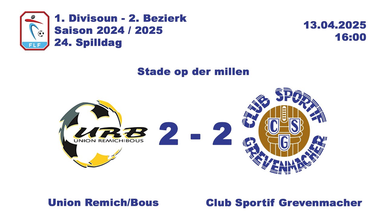 24. Spilldag / Union Remich/Bous - YouTube
