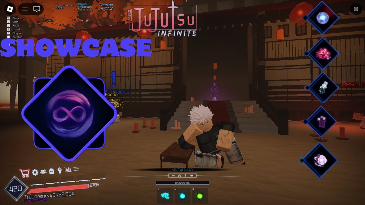 Showcase infinity Gojo Jujutsu infinite - YouTube