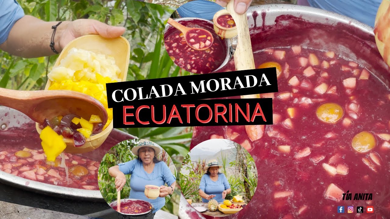 COLADA MORADA receta completa | Ecuatoriana - YouTube
