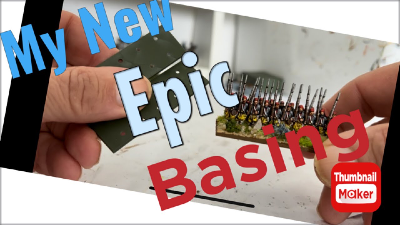 How I base my warlord games Epic miniatures - YouTube