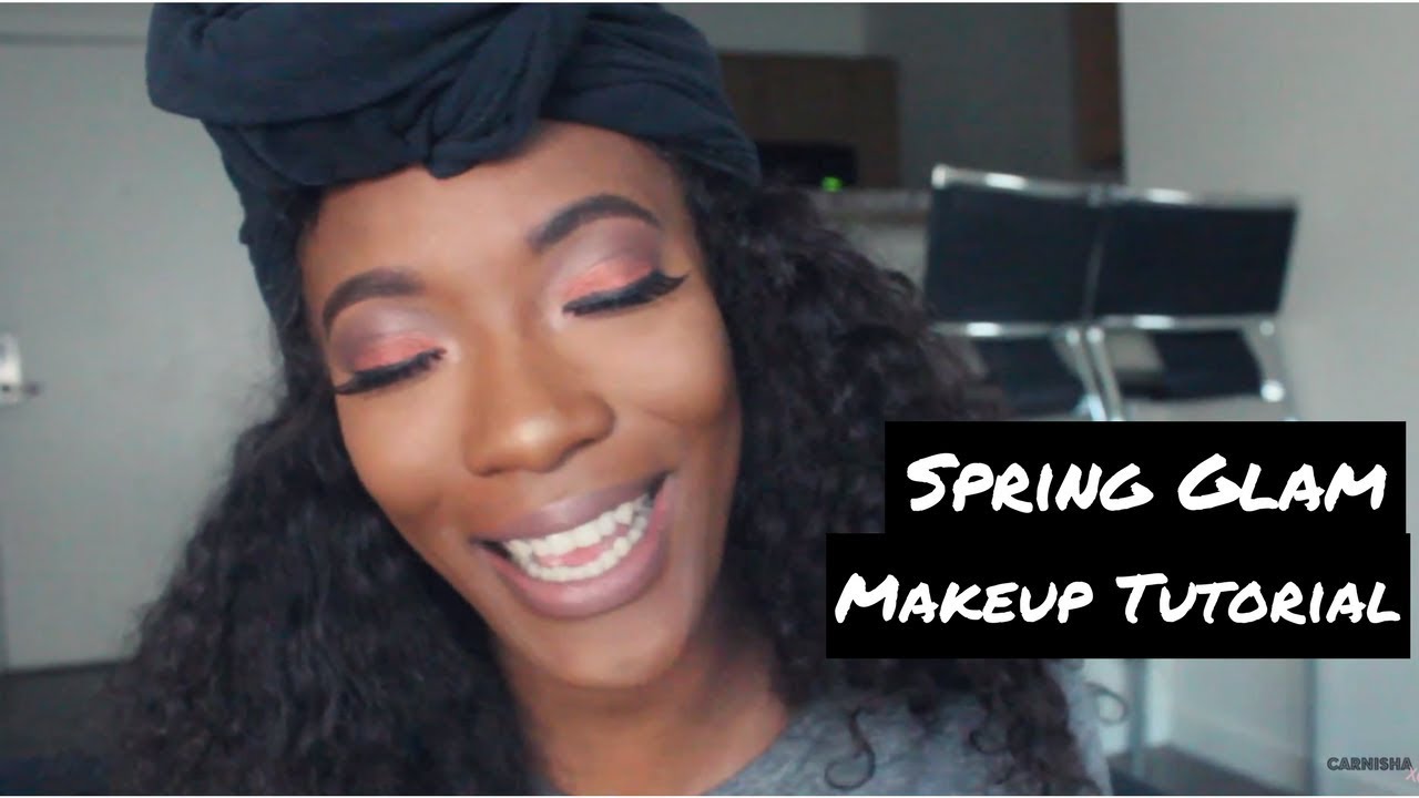 SPRING GLAM MAKEUP TUTORIAL - YouTube