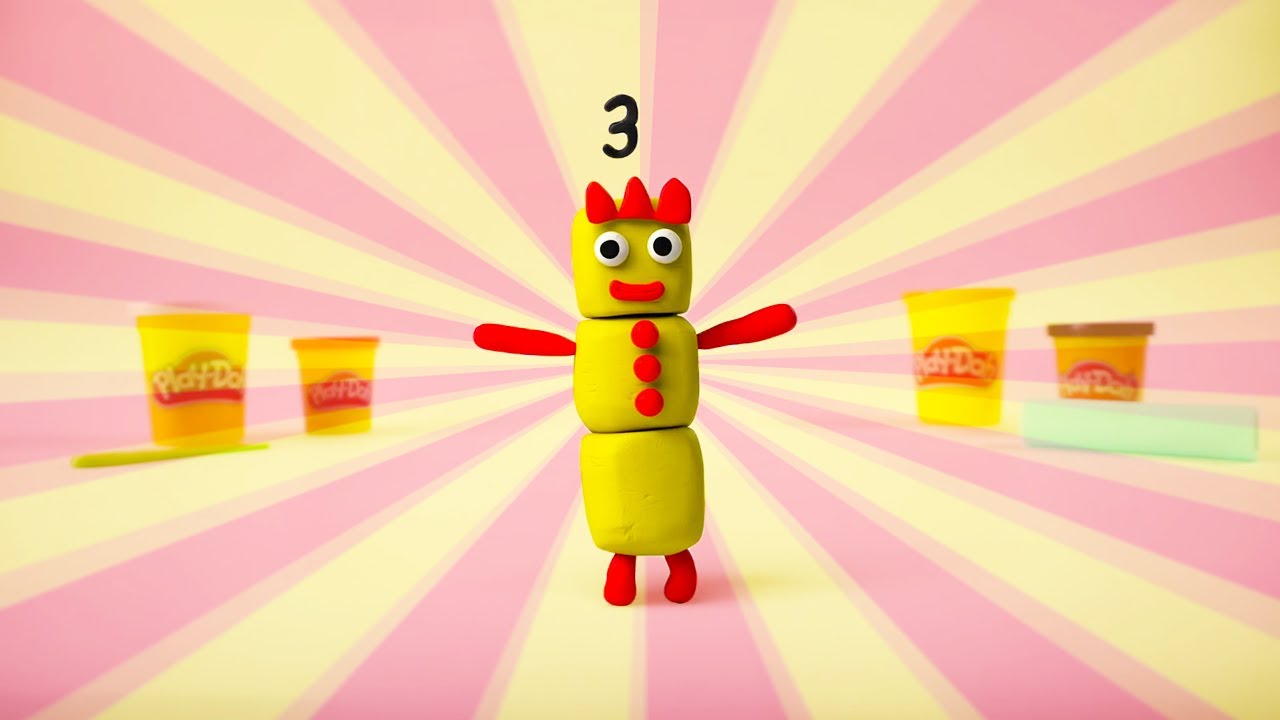 Numberblocks | Learn Numbers with Play-Doh - Number 3 | Learn with Play ...