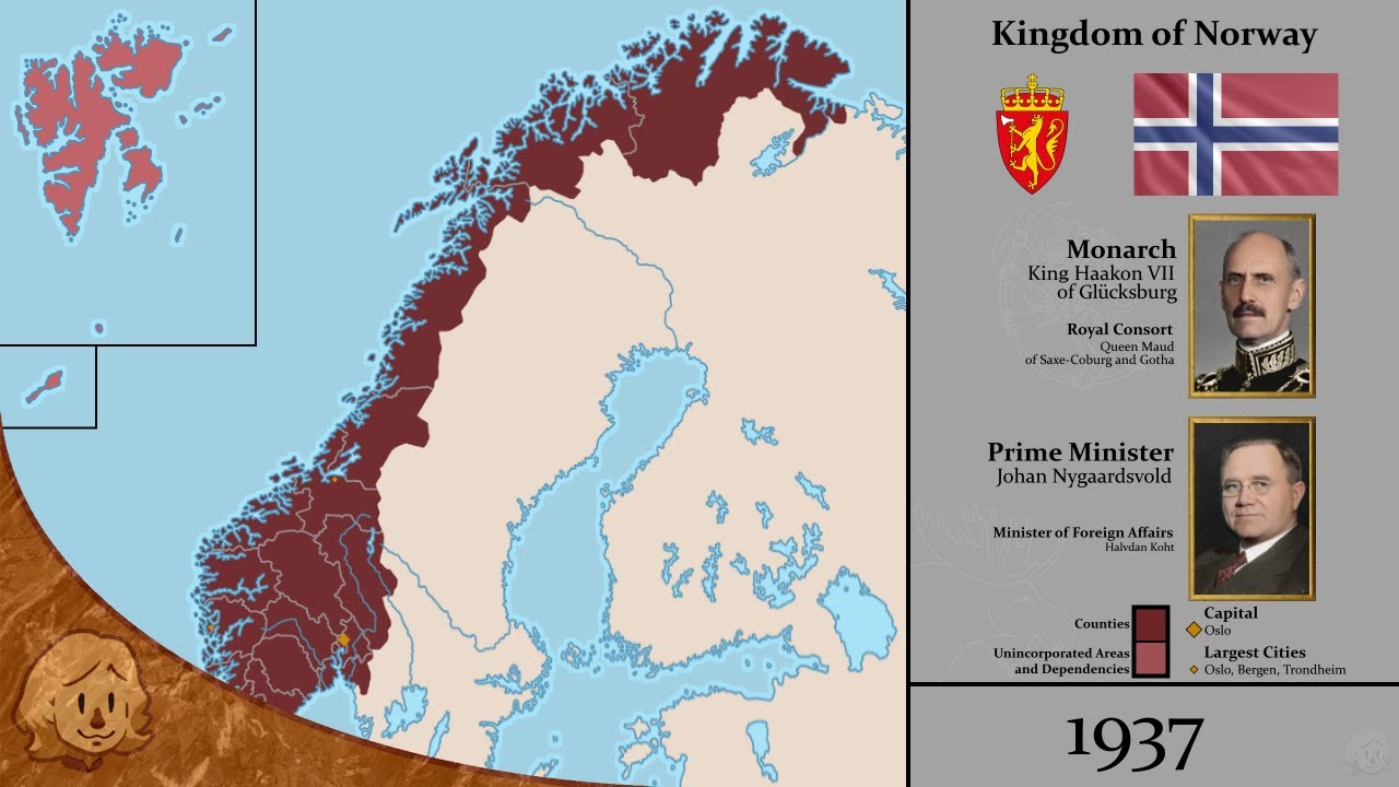 History of Norway Since Independence: Every Year - YouTube