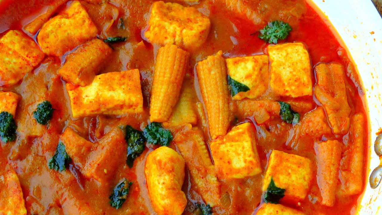 Paneer Babycorn Masala | బేబీకార్న్ పన్నీర్ కర్రీ | #81 - YouTube