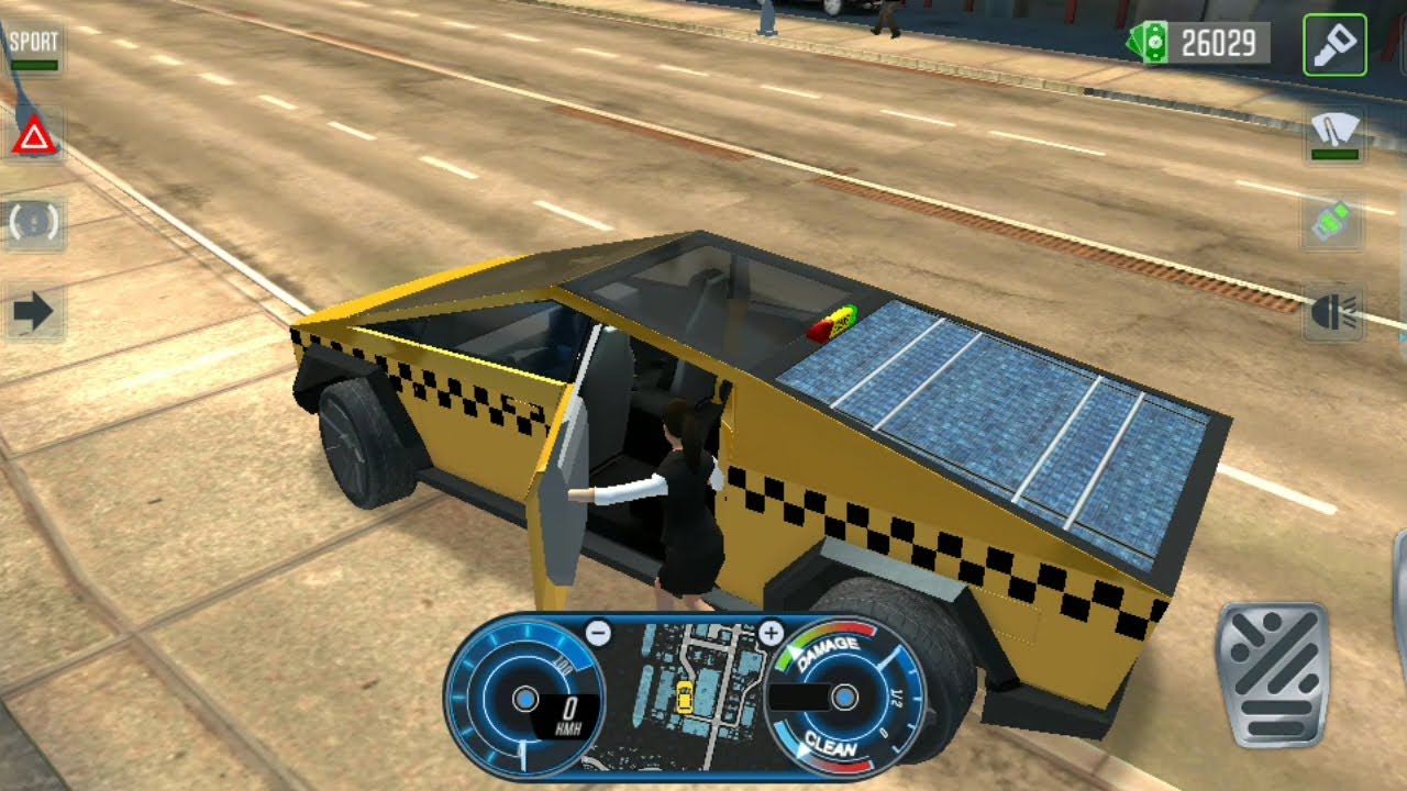 Taxi Sim 2022 Evolution With Driving 🚖⚡️Tesla Cyber Truck in Taxi ...