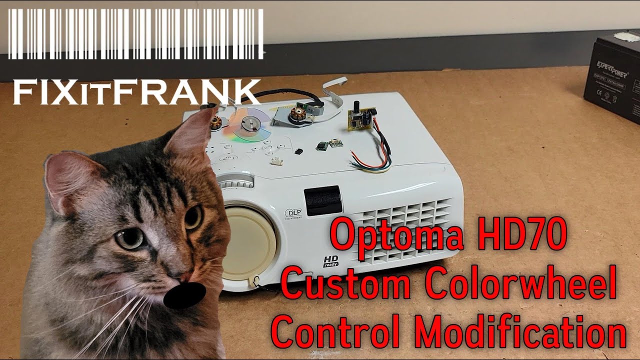 Optoma HD70 Custom Colorwheel Control Modification - YouTube