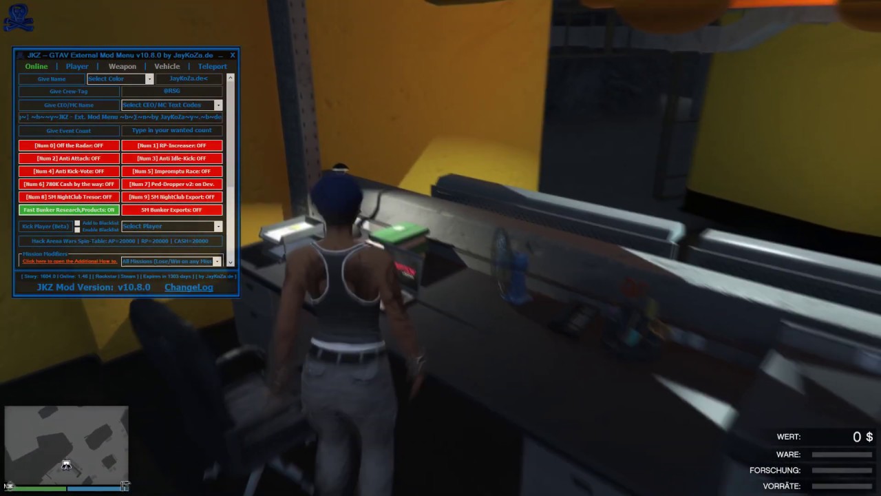 JKZ — GTAV External Mod Menu - Preview Fast Bunker Research & Products ...