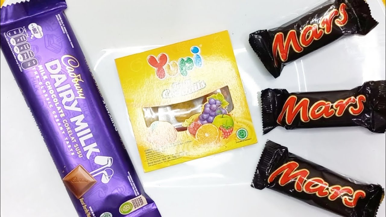 Cadbury Dairy Milk vs Mars vs Yupi Gummi - YouTube