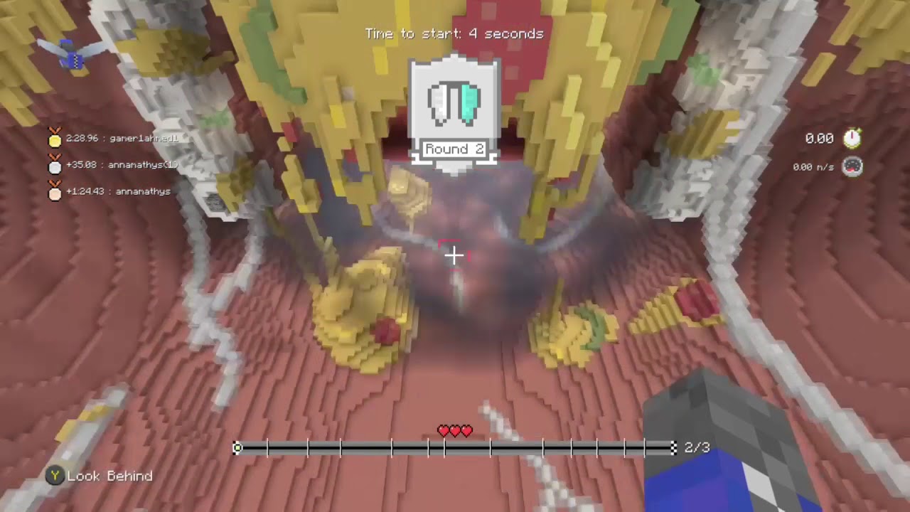Minecraft console - glide mini game body track - YouTube