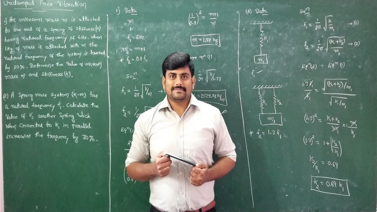 Lecture 4- Problems on undamped free vibration #1 & #2- Mod 1 ...