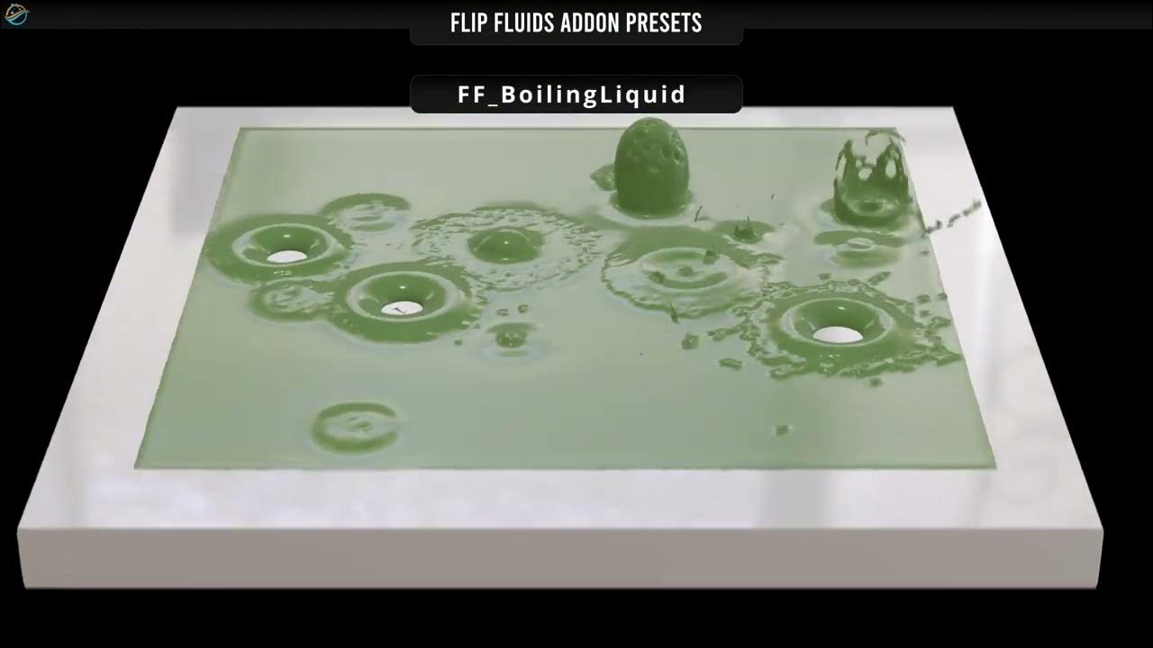 FLIP Fluids Addon for Blender - PRESETS - Boling Liquid - YouTube