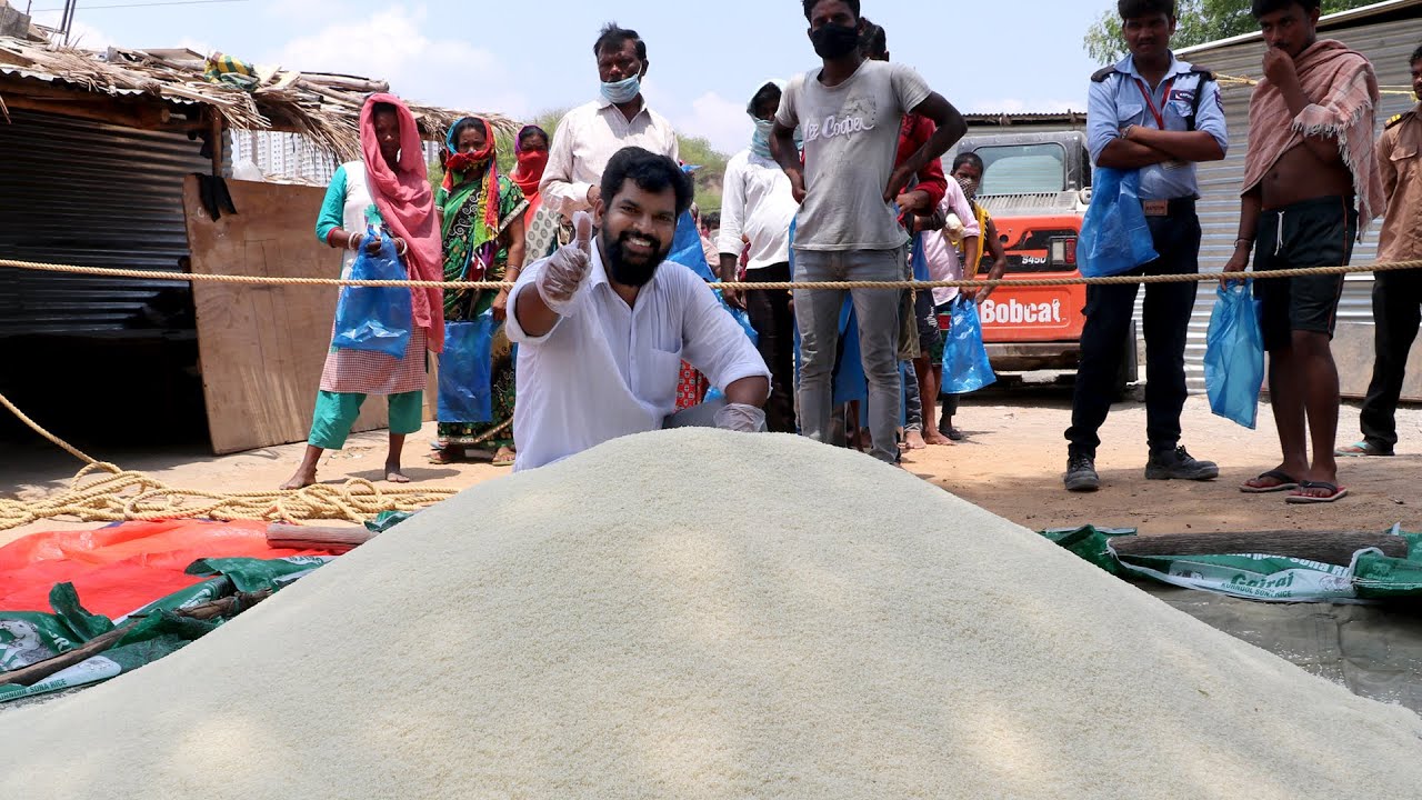 2000 KG RICE DONATING | Rice Distributing to needy people | Nawabs ...