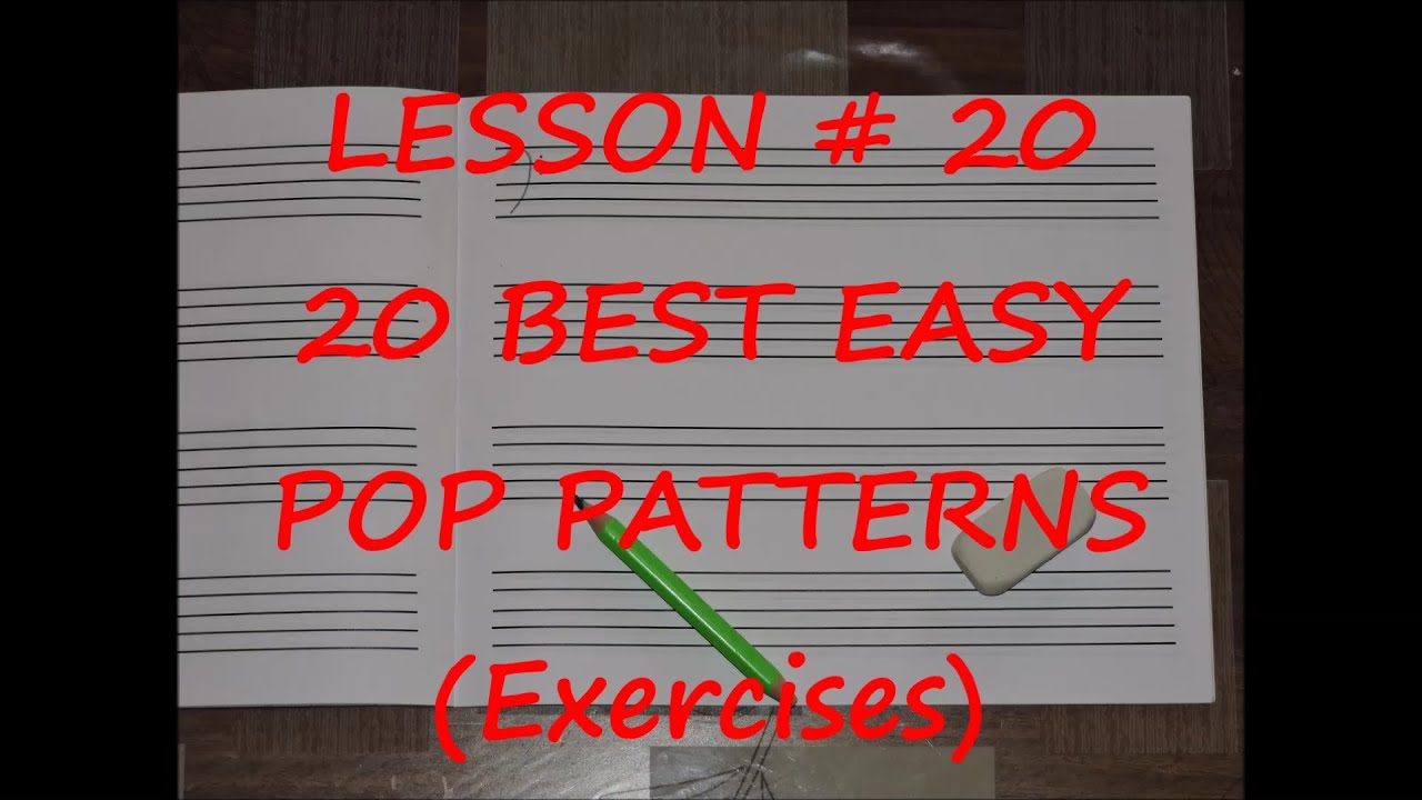 Bass Lesson # 20 (bass exercises - 20 best easy pop patterns) - YouTube