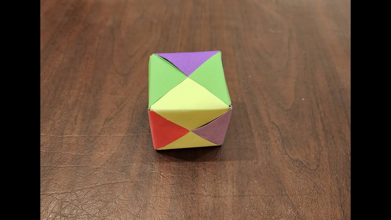 How to fold origami paper cube/box! (traditional model) - YouTube