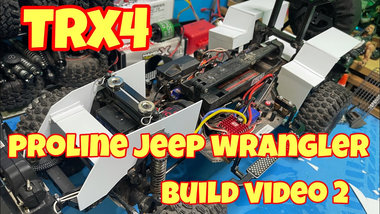 How I install the Proline 324mm Jeep body and DIY interior - YouTube