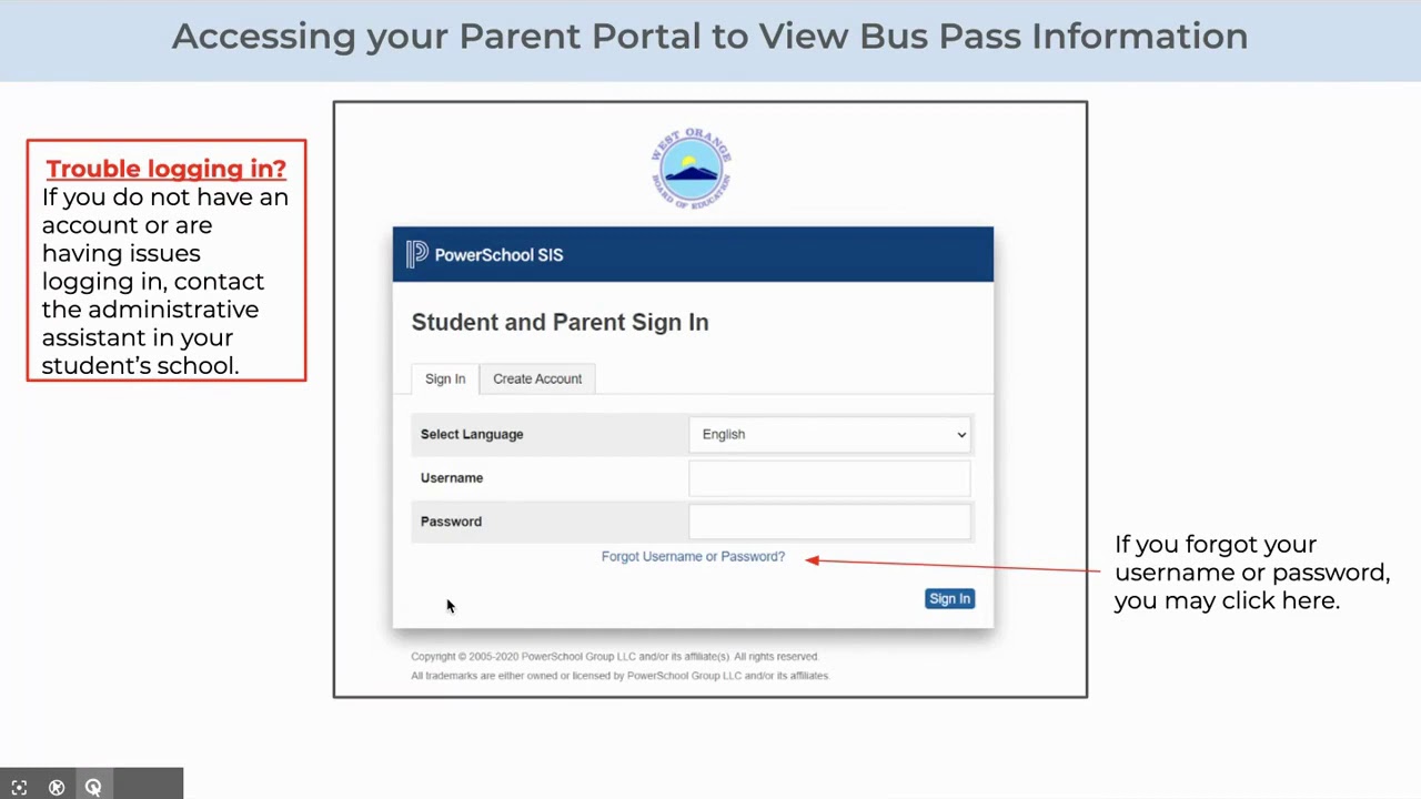 Accessing Bus Pass Information from Parent Portal - YouTube