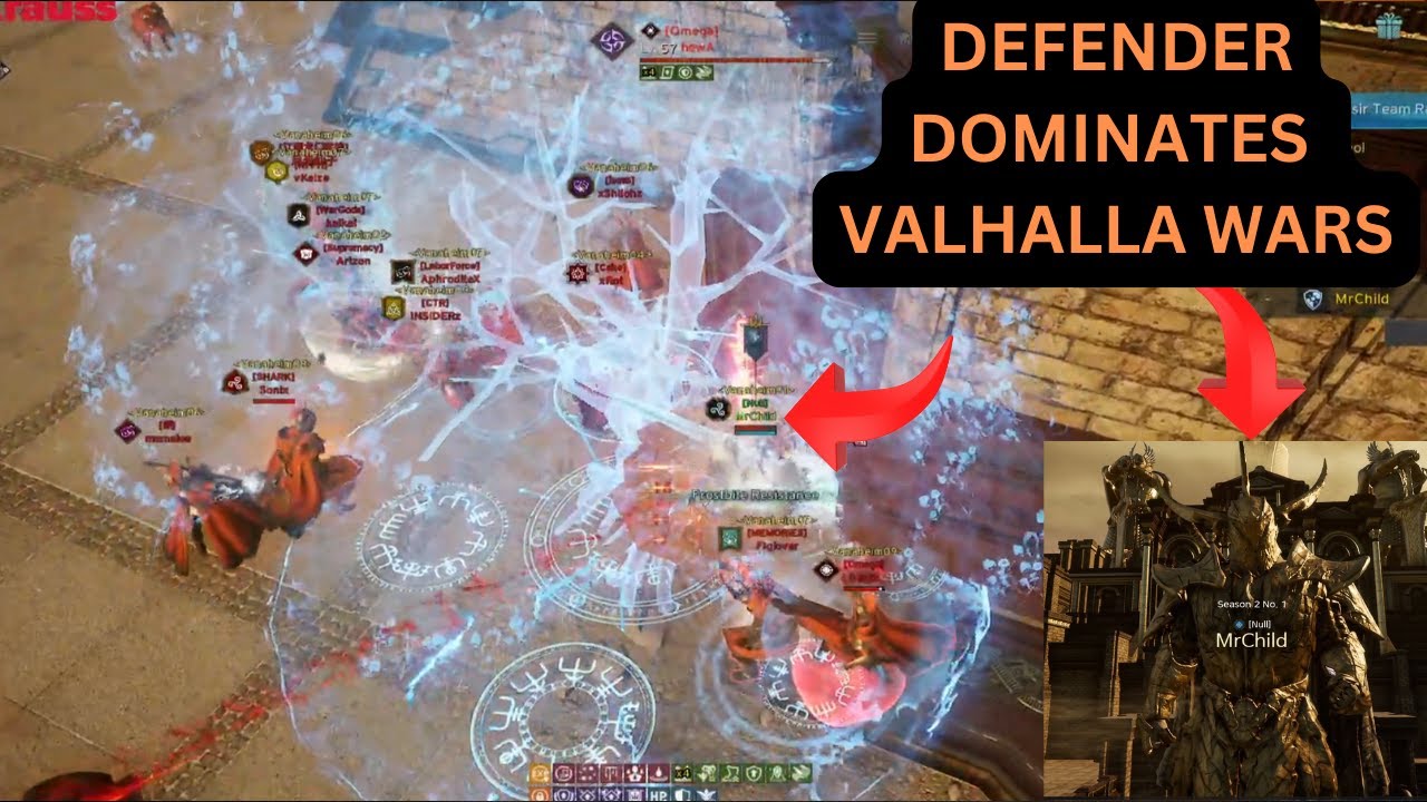 ODIN VALHALLA | DEFENDER DOMINATES THE BATTLEFIELD IN VALHALLA - YouTube