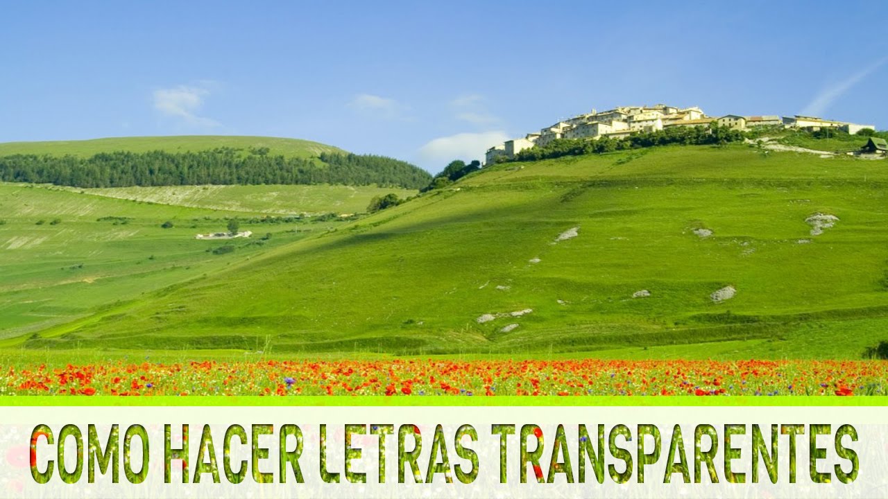 Como hacer letras transparentes en Photoshop Cs6 - YouTube