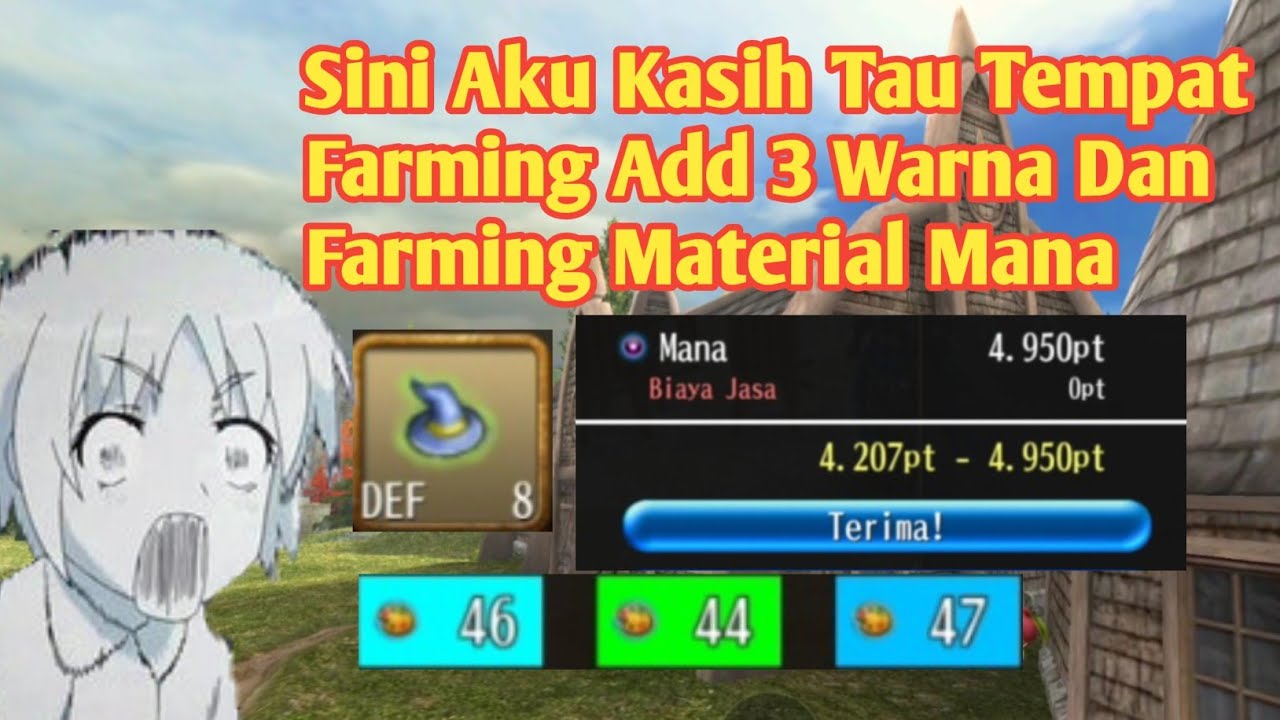 Toram Online Spot farming material Mana dan item DYE Event White Day ...
