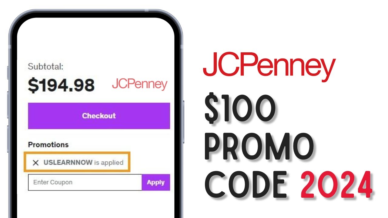$100 JCPenney Promo Code 2024 | JCPenney Discount Code (BEST DEALS) - YouTube