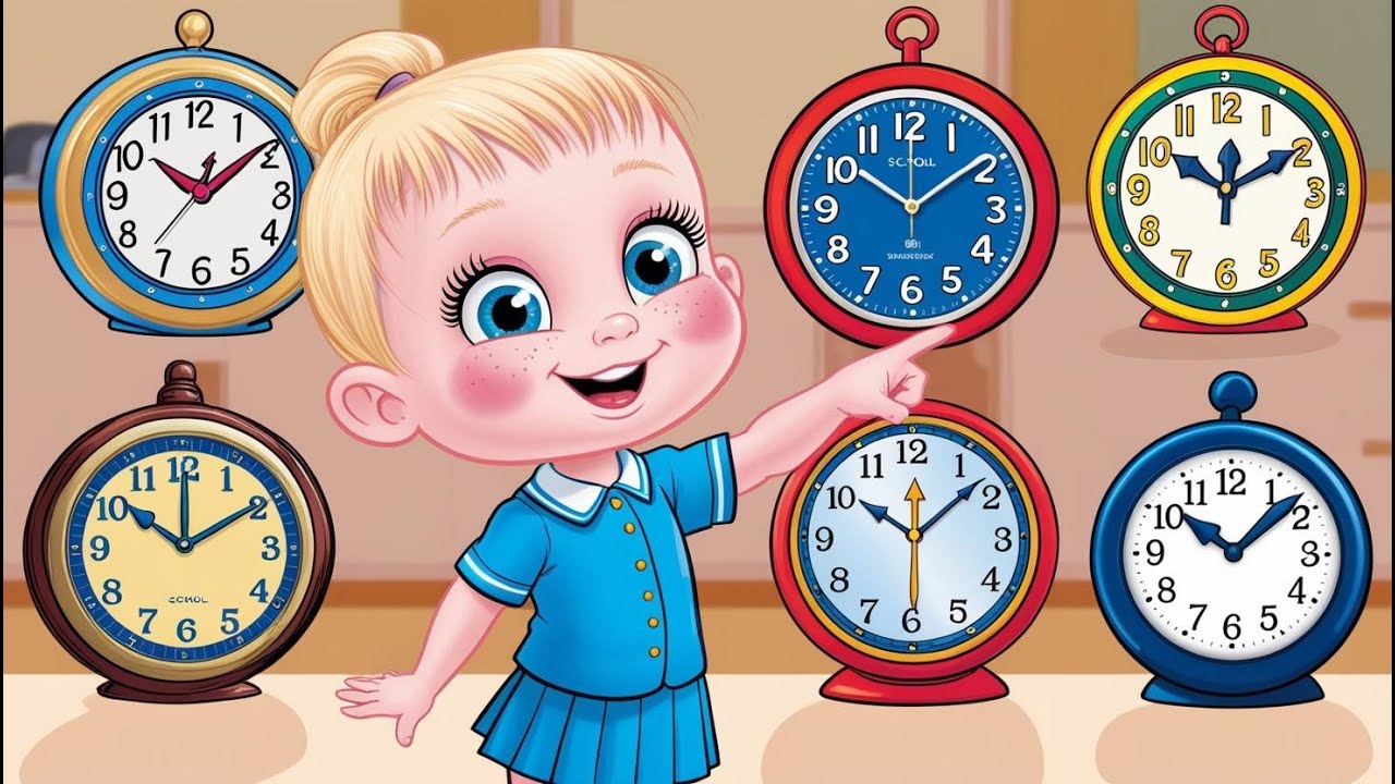 Kids Learn Time: 7 Different Clocks and How They Work - YouTube