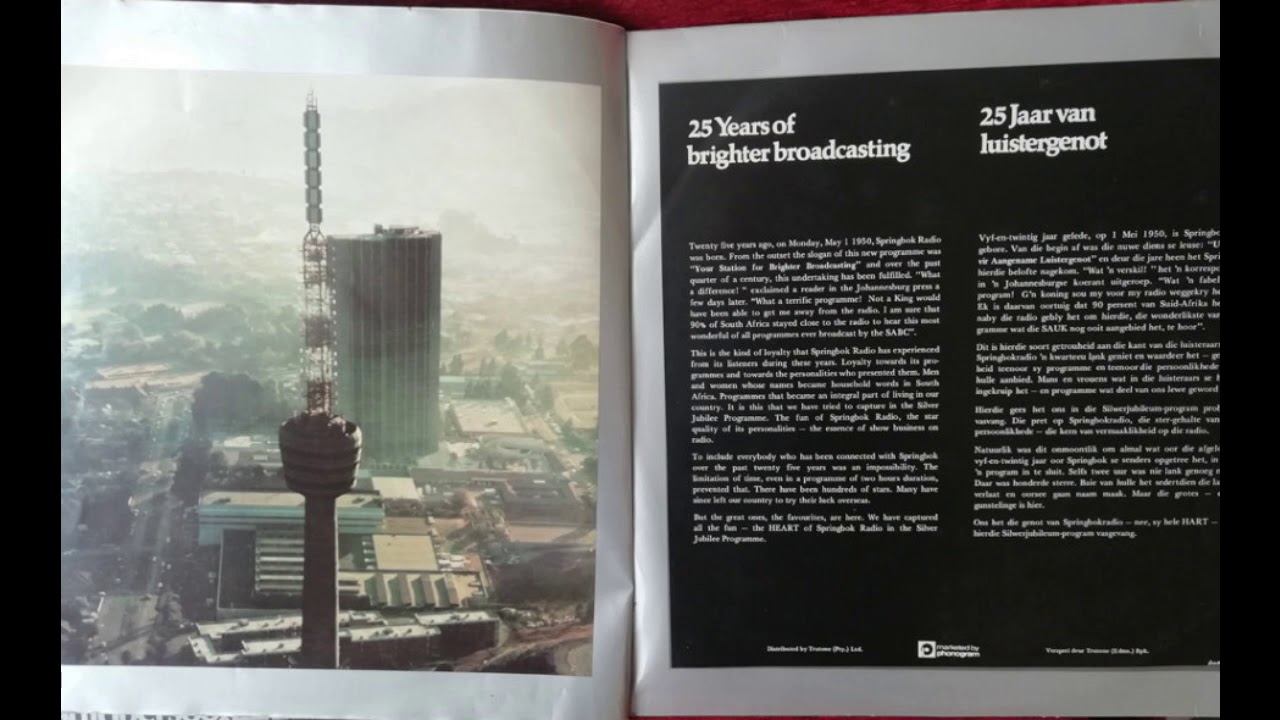 Springbok Radio Silver Jubilee Show - Side 1 - YouTube
