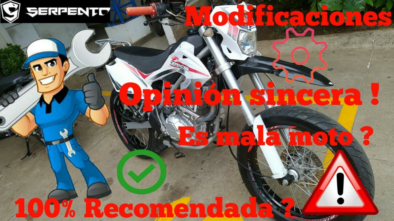 Serpento Defender 150cc . Pésima moto ? 😱😭. 100% 🚵 recomendada ...