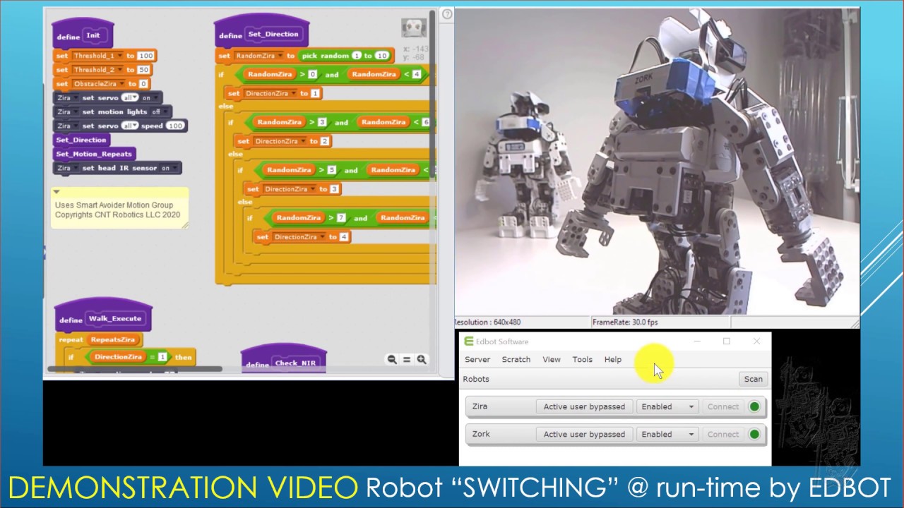 Dual Autonomous MINI Random Walkers with SCRATCH 2 + EDBOT (Vid. 8.5) - YouTube
