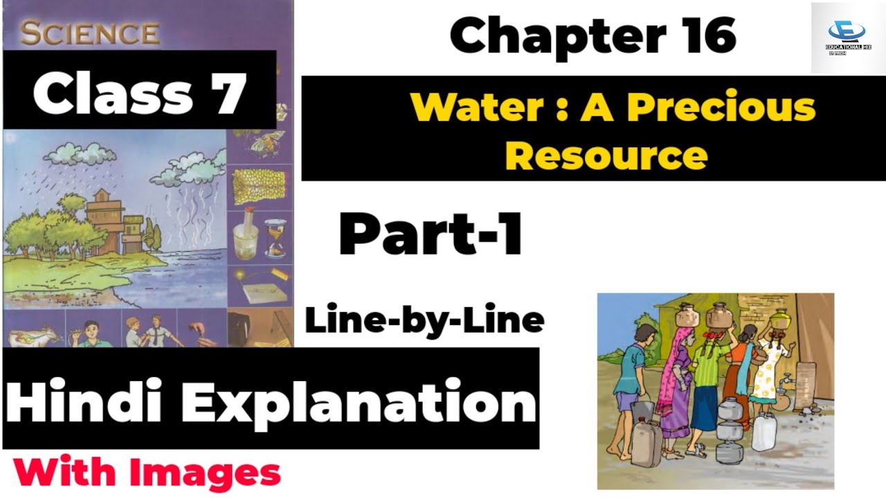 Class 7 Science | Ch 16- Water : A Precious Resource | Line by Line ...