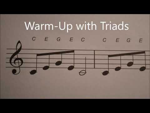 Vocal Warm Up 6 - Triads - YouTube