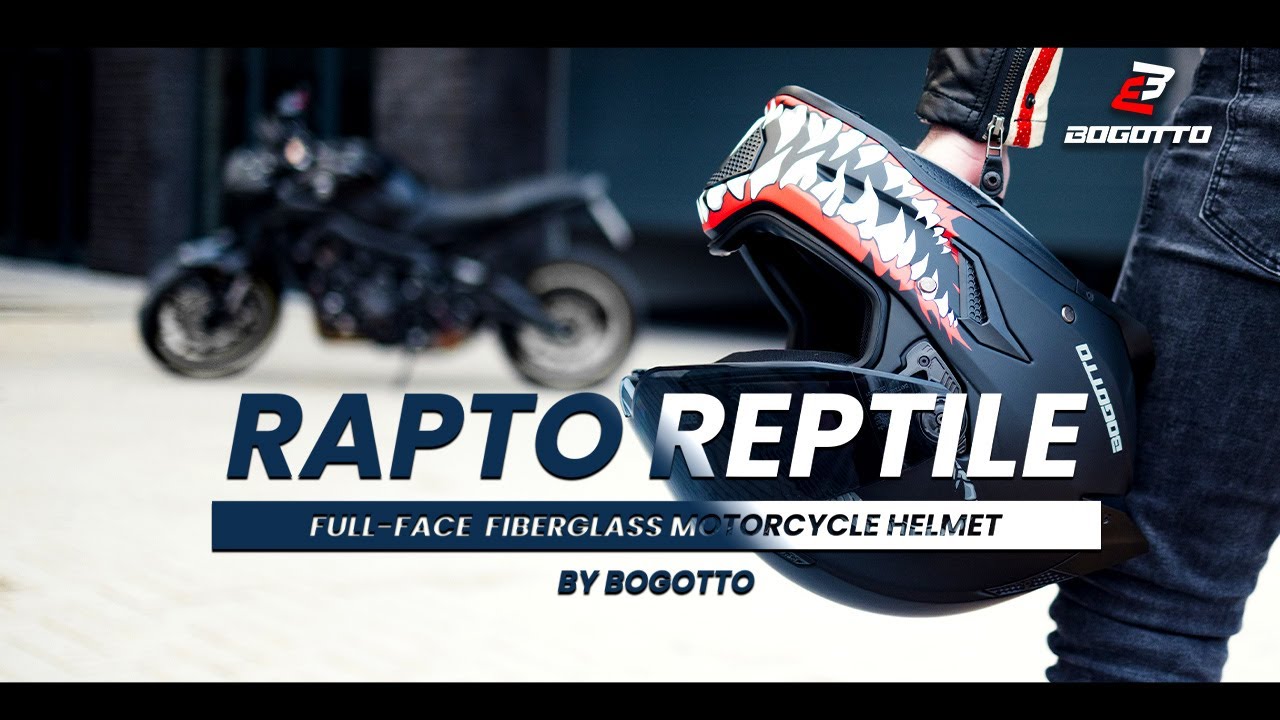 Bogotto Rapto Reptile Helmet - YouTube